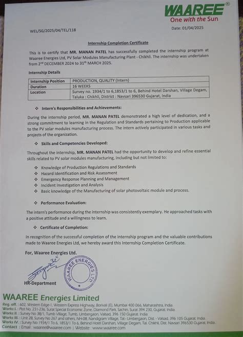 Internshipcompleted Learningandgrowth Grateful Nextchapter Manan Patel