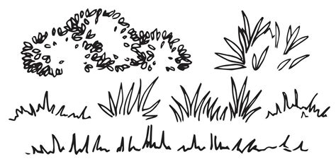 Grass Drawing Vector Art Icons And Graphics For Free Download