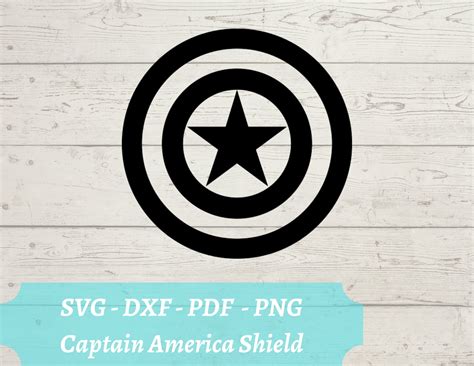 Captain America Shield Svg File First Avenger Cap Download Digital