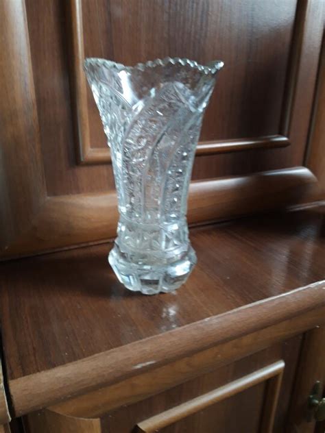 Ваза скляна прозора б в без пошкоджень в задовільному стані 1 штука Ua