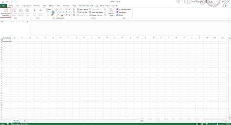 Setup Sheet Template Definition