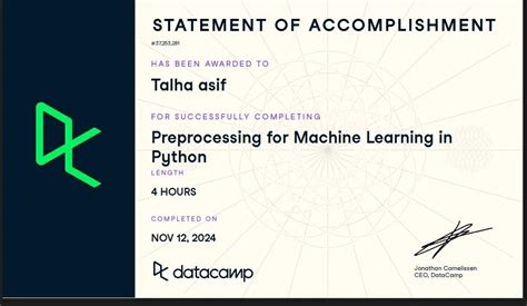 Talha Asif On Linkedin Machinelearning Datascience Python
