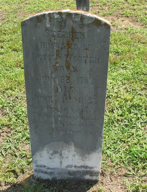Stephen Wooten Sr 1783 1857 Find A Grave Memorial
