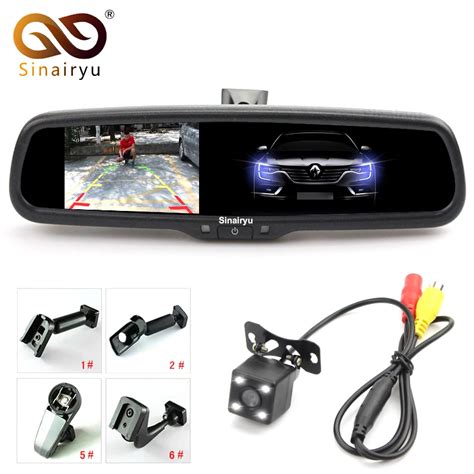 Sinairyu HD TFT LCD Auto Dimming Car Interior Mirrors Mirror Monitor ...