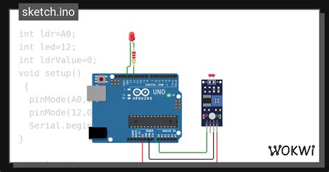 Ldr Led Wokwi Esp32 Stm32 Arduino Simulator