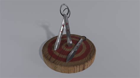 D Model Throwing Knife TurboSquid
