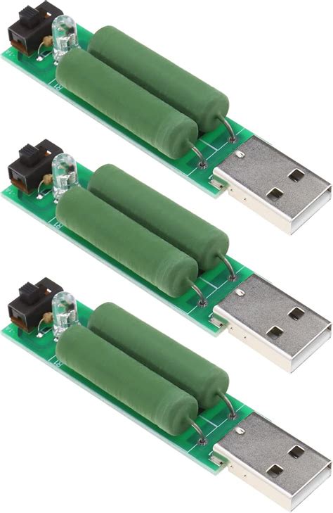 Emagtech 3pcs Usb Mini Battery Load Tester 1a 2a Usb Charging Resistor