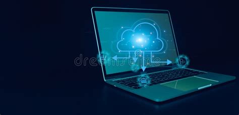 Cloud Computing Concept Connect Communication Equipment Information