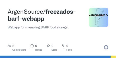 Github Argensourcefreezados Barf Webapp Webapp For Managing Barf