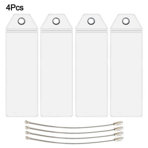 Badubg 4 бр Етикет за етикети за чанта за многократна употреба със
