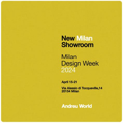 Andreu World At Milan Design Week 2024 Dezeen Events Guide