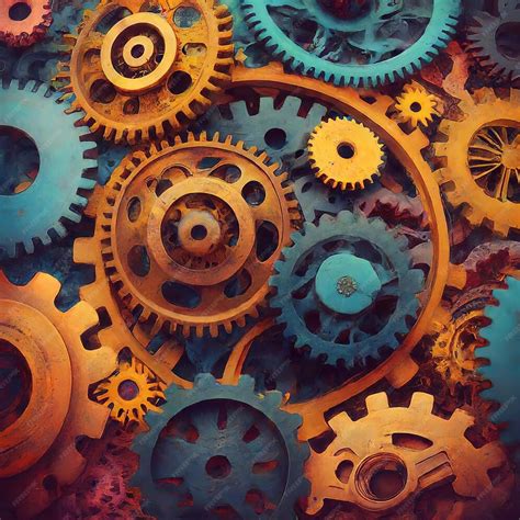Premium Photo Gears And Cogs On The Background Of The Cogs