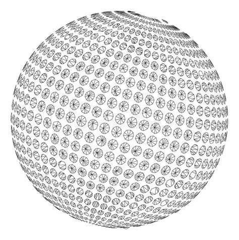 Abstract Dotted Sphere Polygonal Frame Vector Mesh Illustration Stock