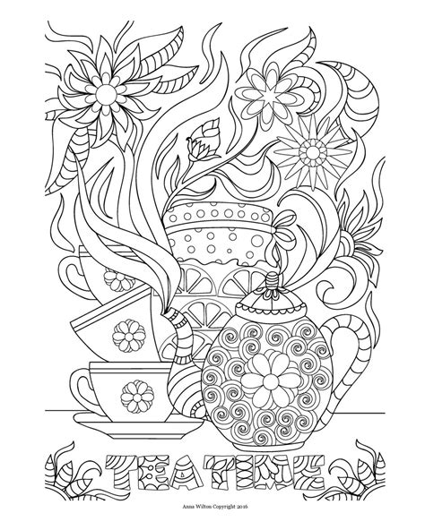 Чай раскраска для детей (много фото) - drawpics.ru