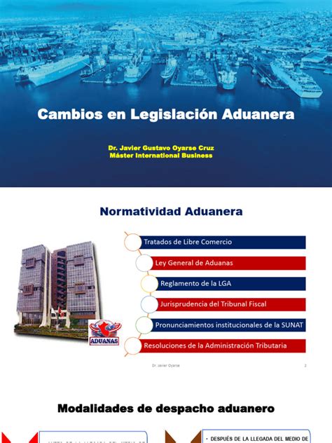 Reformas Aduaneras 2022 Javier Oyarse Pdf Aduana Multa Pena