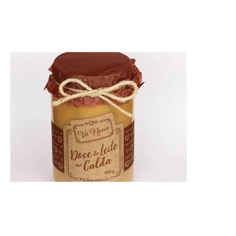 Doce De Leite Com Calda 400gr Vo Nena Shopee Brasil
