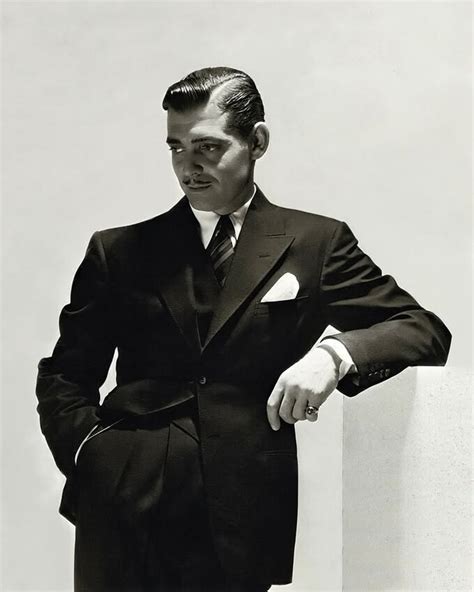 Clark Gable Handsome Portrait In Suit 16x20 Canvas Giclee Hands In