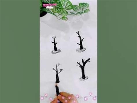 Very Easy Trees Drawing Ideas Shorts