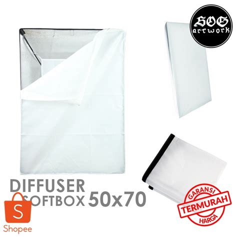 Universal Reflector Flash Studio Softbox Diffuser Fabric Shopee