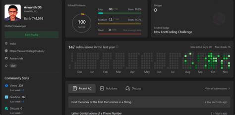 Completed 100 Leetcode Questions In Data Structures And Algorithms