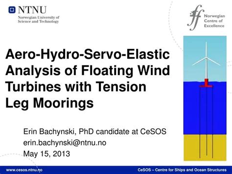 Ppt Aero Hydro Servo Elastic Analysis Of Floating Wind Turbines With Tension Leg Moorings