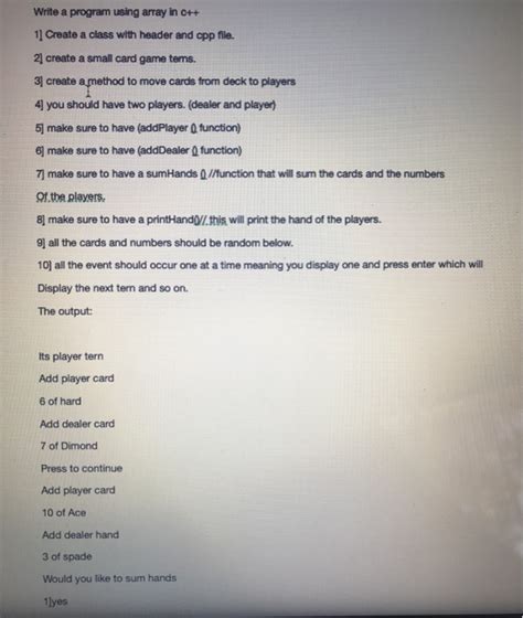 Write A Program Using Array In C 11 Create A Class