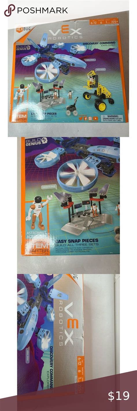 Hexbug Vex Robotics Explorers Discovery Command Space Drone Playset 225 Pc New