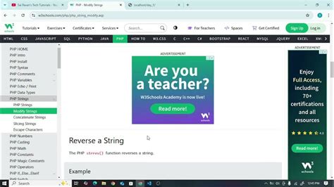 php strings modify concatenate and slice strings youtube
