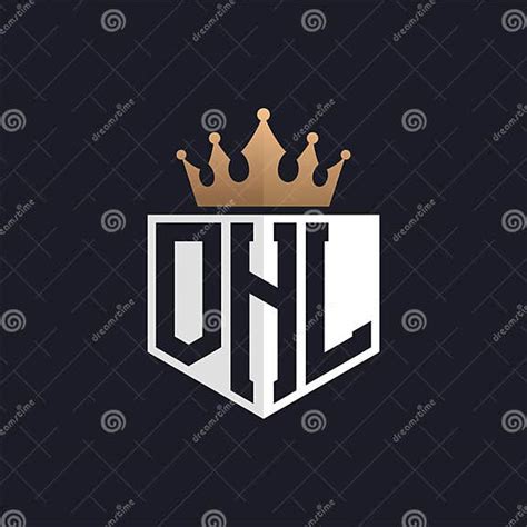 Luxury Ohl Logo With Crown Elegant Initials Ohl Letter Logo For Exclusive Brands Stock Vector