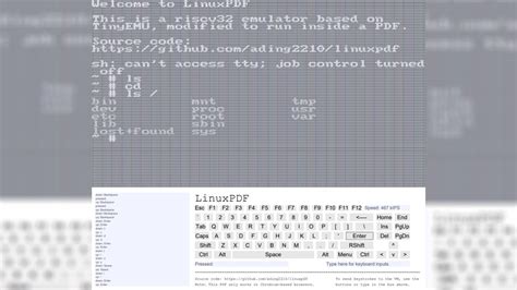 Heres Linux Running Inside A Pdf Running Inside A Browser Running On