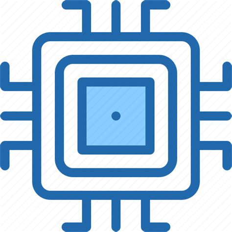 Chip Processor Electronics Technology Computer Icon Download On Iconfinder
