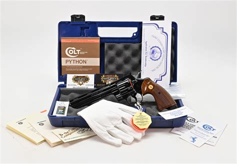 Colt Python Mag Inch Blue Like New Condition In Hard Case DOM Custom Shop