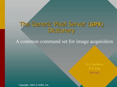 The Generic Pixel Server Gpx Dictionary Ppt Download