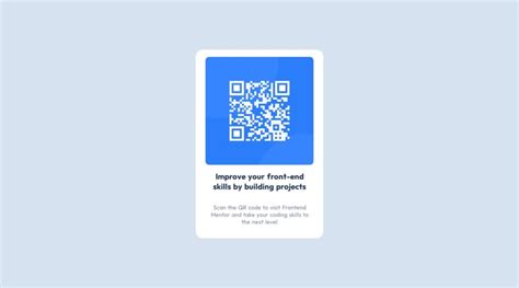 Frontend Mentor Built A Qr Code Component Using Html And Css Coding Challenge Solution