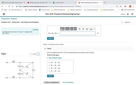 Part A Simplify The Circuit In Figure 1 By Using A Y Chegg Com