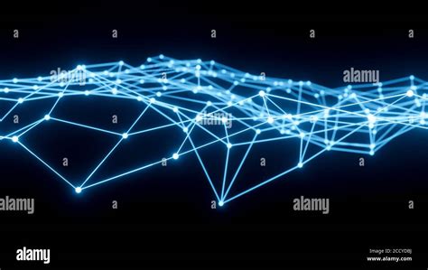 Modern Abstract Polygonal Wireframe Structure Virtual Background Digital Technology Science