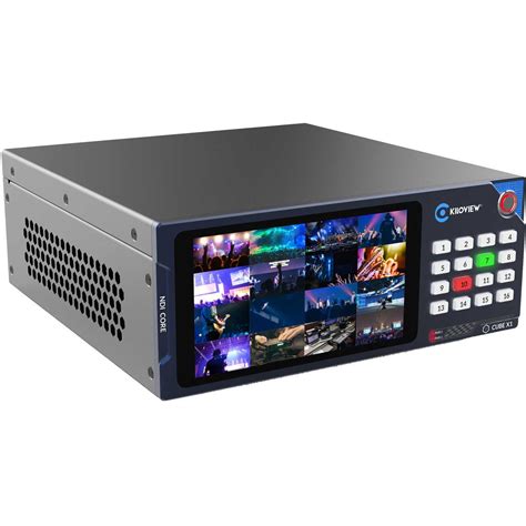 Kiloview Cube X1 Ndi Core 16x32 Touchscreen Video Switcher With Dual 10g Optical Ports 1g Rj45