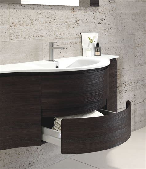 Modern Bathroom With Curved Vanity Modern Bathroom Miami By