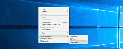Add Control Panel Context Menu In Windows