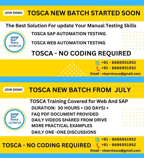tosca sap automation testing by govind on linkedin
