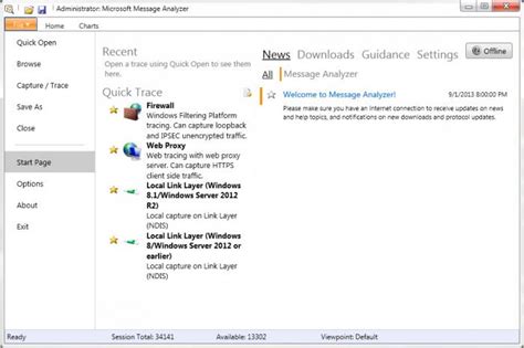 view microsoft message analyzer screenshot