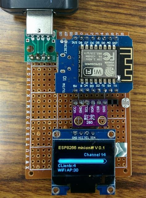 Wemos D4 Wifi Sniffing Arduino Esp8266