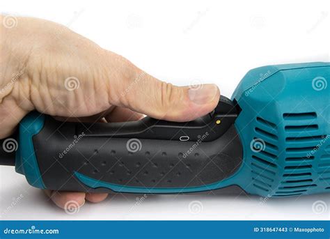 angle grinder switch trigger with a safety lock stock image image of
