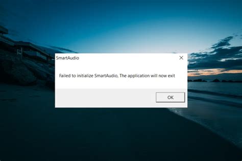 Failed To Initialize SmartAudio Ways To Fix Audio Error