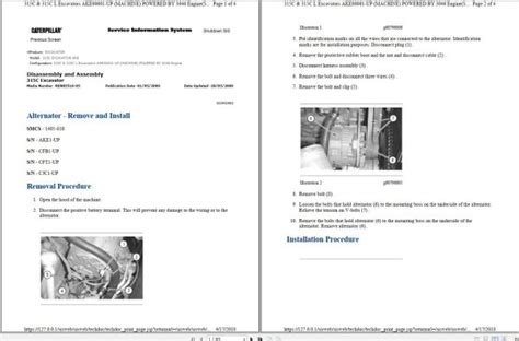 Cat Excavator 315c Ake Disassembly And Assembly Manual And Schematics