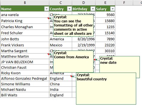 Excel Comments Add Show Hide Modify Delete And More Advanced Operations