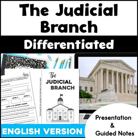 Judicial Branch Congress Powerpoint Presentation And Differentiated