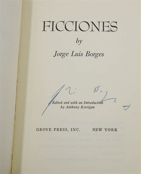 Ficciones Jorge Luis Borges First Edition
