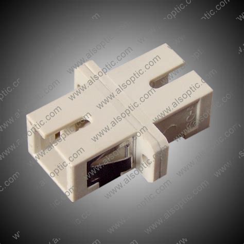 Fiber Optic Adapter SC PC Multimode Simplex Fiber Optic Adapter And Mating Sleeve Adapter