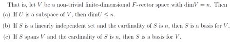Solved That Is Let V Be A Non Trivial Finite Dimensional